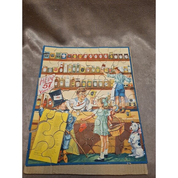 Heinz 57 | Games | Vintage Heinz 57 Varieties Puzzle Lithographed In ...